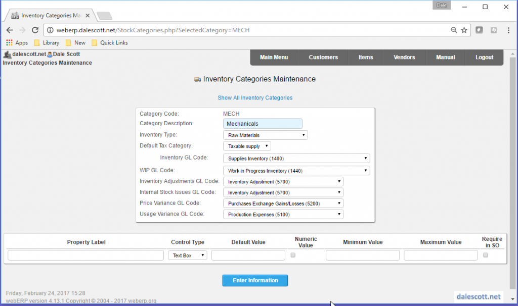 weberp-inventory-categories-mech – dalescott.net