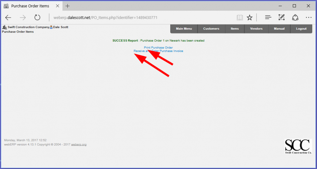 WebERP – Dale Scott